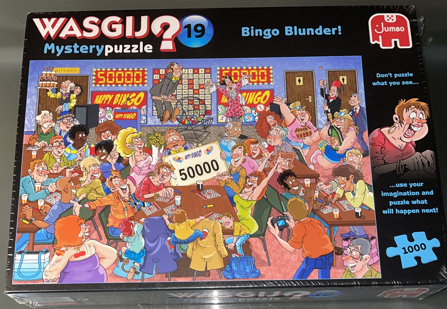 NEW SEALED Wasgij Original 19 Bingo Blunder 1000 Piece Jigsaw Puzzle ...