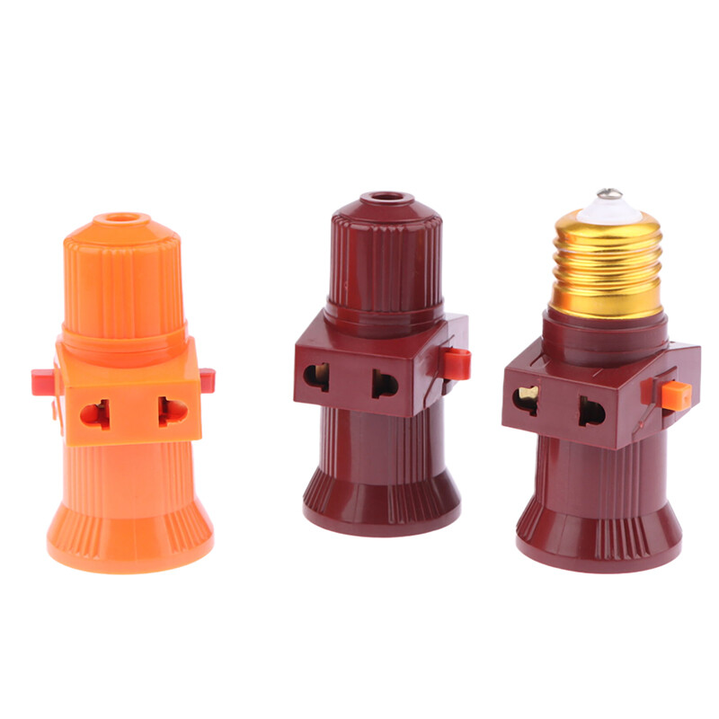 E27 Screw Multi-purpose Socket Switch Lamp Holder Plug Socket Lamp Base ...