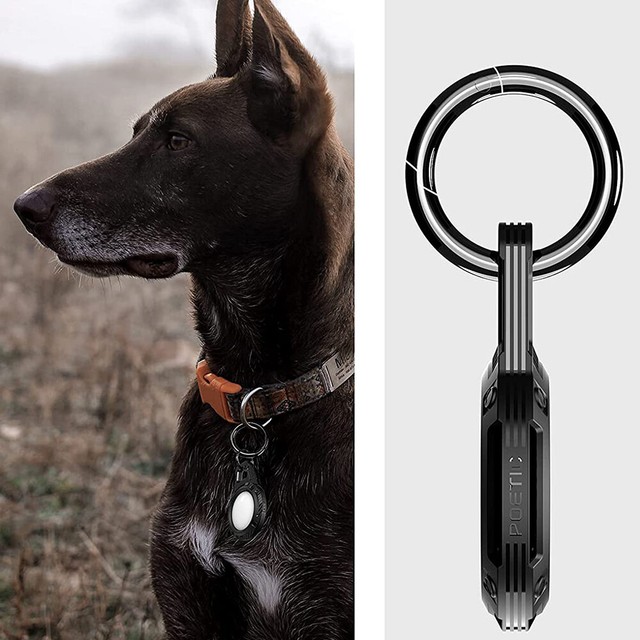 for Apple Airtag Protective Case Poetic Key Ring Tracker Keychain Cover ...