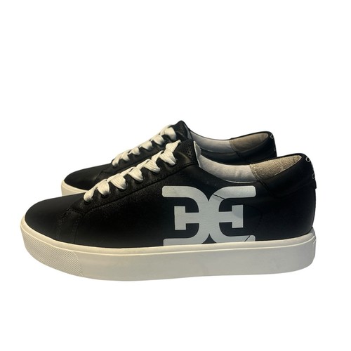 Sam Edelman Ellie Shoes Women's 6.5M Black White Leather Low Top Casual ...
