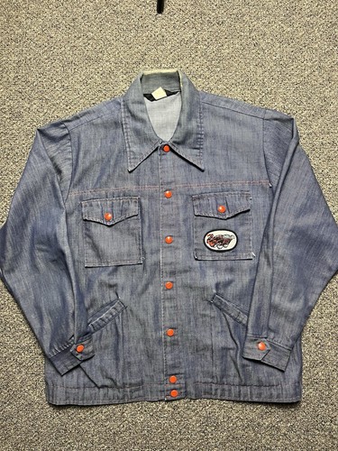 Vintage Swingster Jacket Racing Mopar 70s Large - Gem