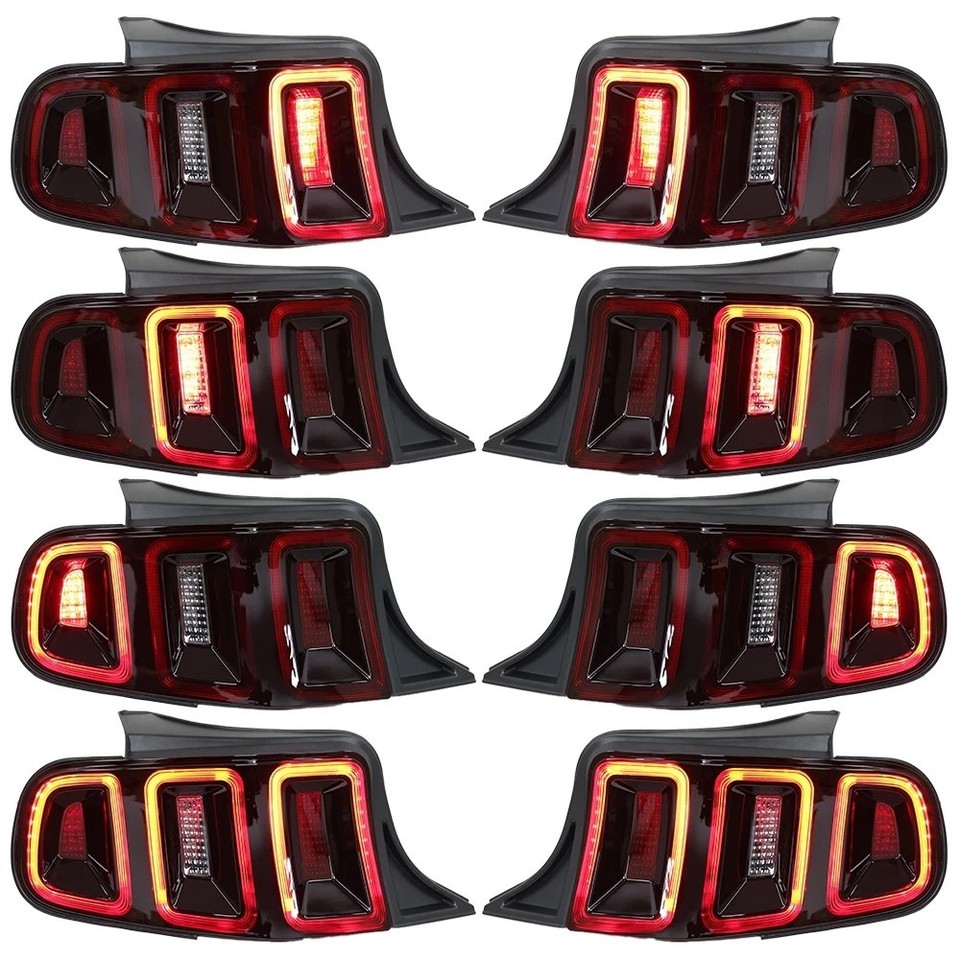 LED Tube Tail Lights For 2010-2014 Ford Mustang Sequential Turn Signal ...