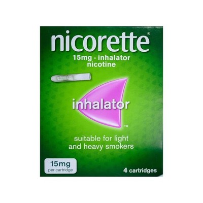 Nicorette Inhalator Starter Pack 15mg 4 Cartridges Smoking cessation ...