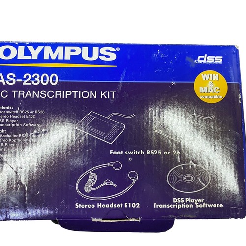 Olympus AS-2300 PC Transcription Kit Foot Switch RS27 | eBay
