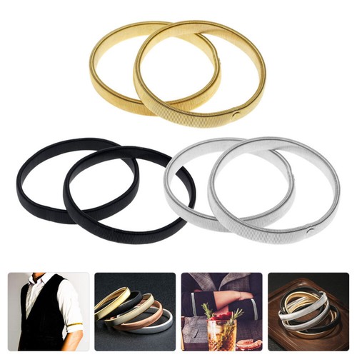 3 Pairs Metal Holders Shirt Cuffs Garter Armband Man Sleeve Men ...