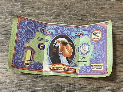 VINTAGE ~ Collectors Joe Camel Cash ~ 1 C-Note ~ 1992 ~ Camel ...