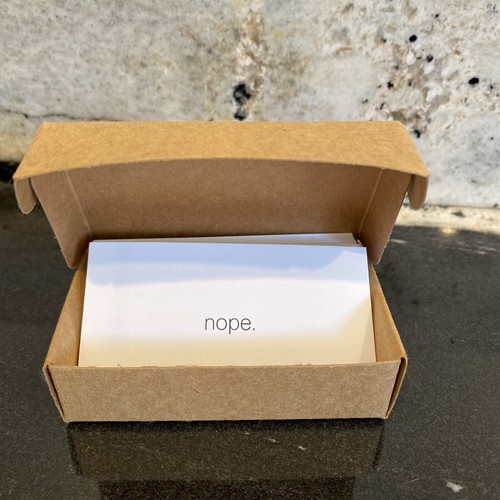 Nope Business Cards 25 Cards And Box Gag Gift 603097125955| eBay