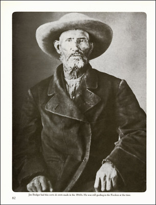 1973 Vintage Print 1860s Jim Bridger Portrait Mountain Men Western ...