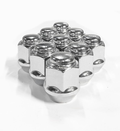 5x 14x1.5 CHROME BULGE ACORN SHORT 22MM HEX STOCK FACTORY OEM LEXUS LUG ...