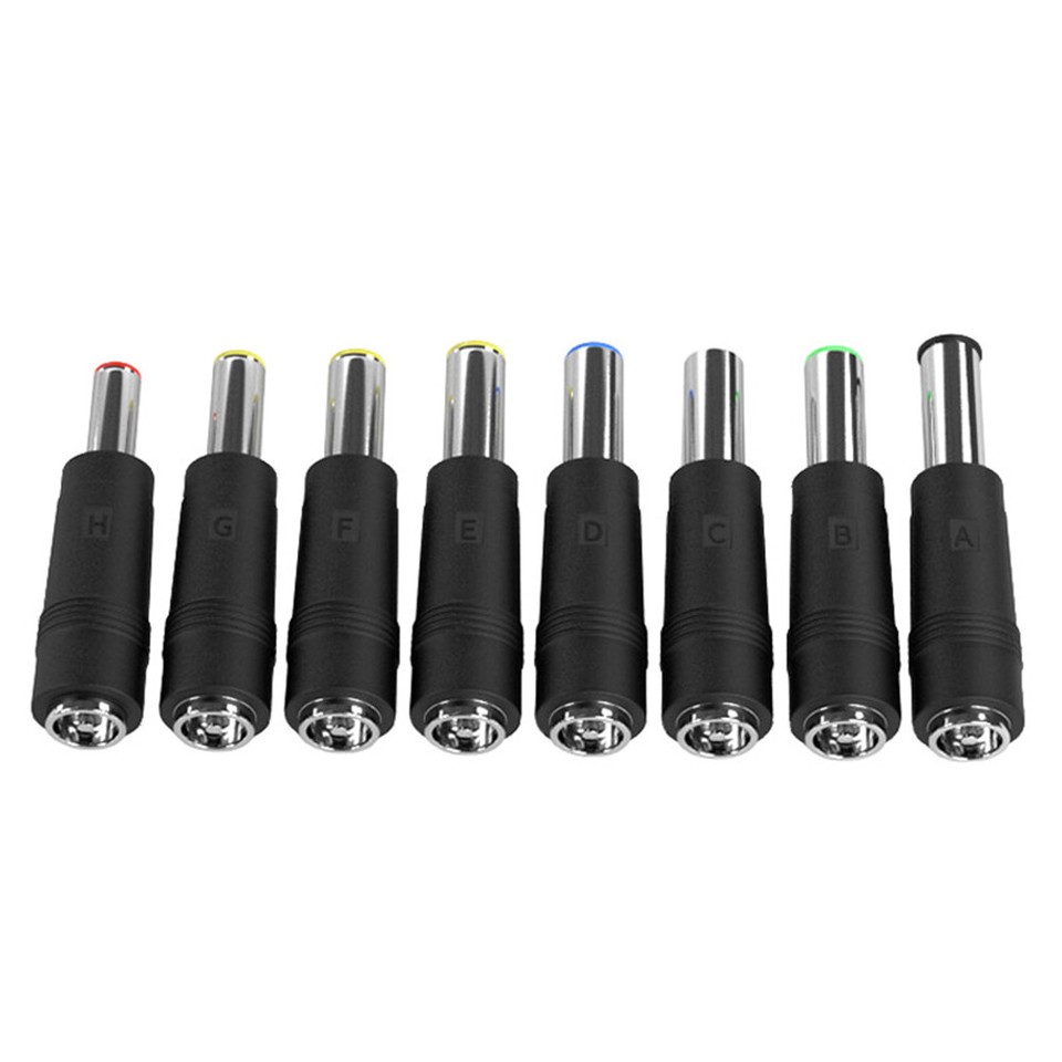 5.5 x 2.1mm Jack to 8 Plugs Converter Barrel Connector Power Supply ...