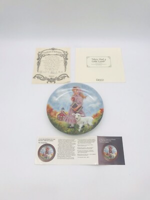 Reco Mother Goose Series - 1985 "Mary Had a Little Lamb" Plate # 200k ...