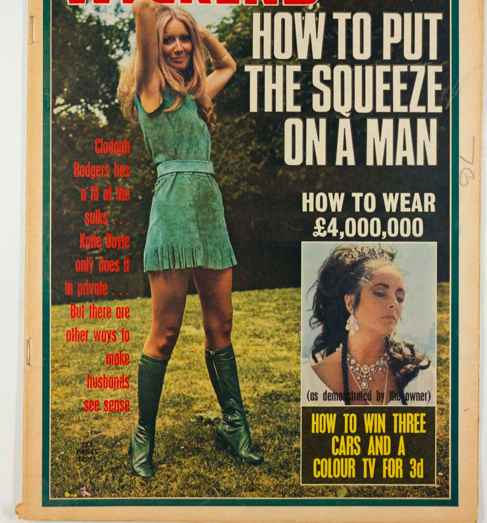 CLODAGH RODGERS KATIE BOYLE ELIZABETH TAYLOR Weekend & Today magazine ...