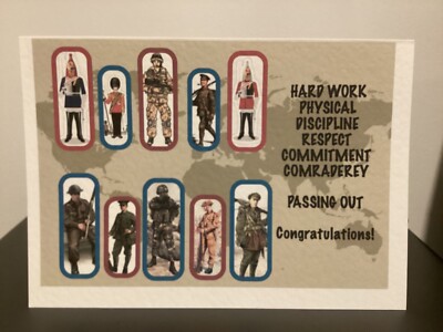 British Army passing out card in aid of Forgotten Veterans uk. | eBay UK