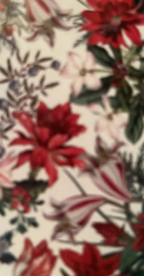 Michel Design Works Cotton Table Runner Christmas Bouquet 15" x 72" New ...