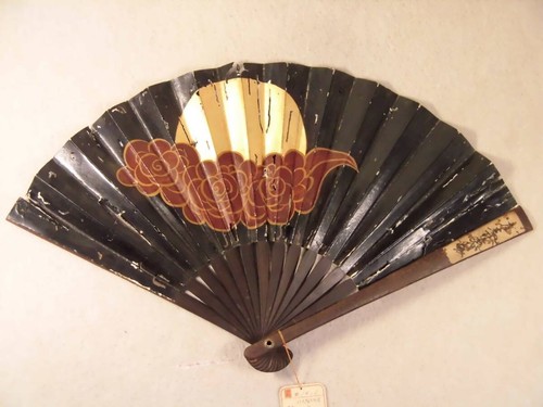 Antique Japanese Iron War Fan Tessen Claimed Association with Kusunoki ...