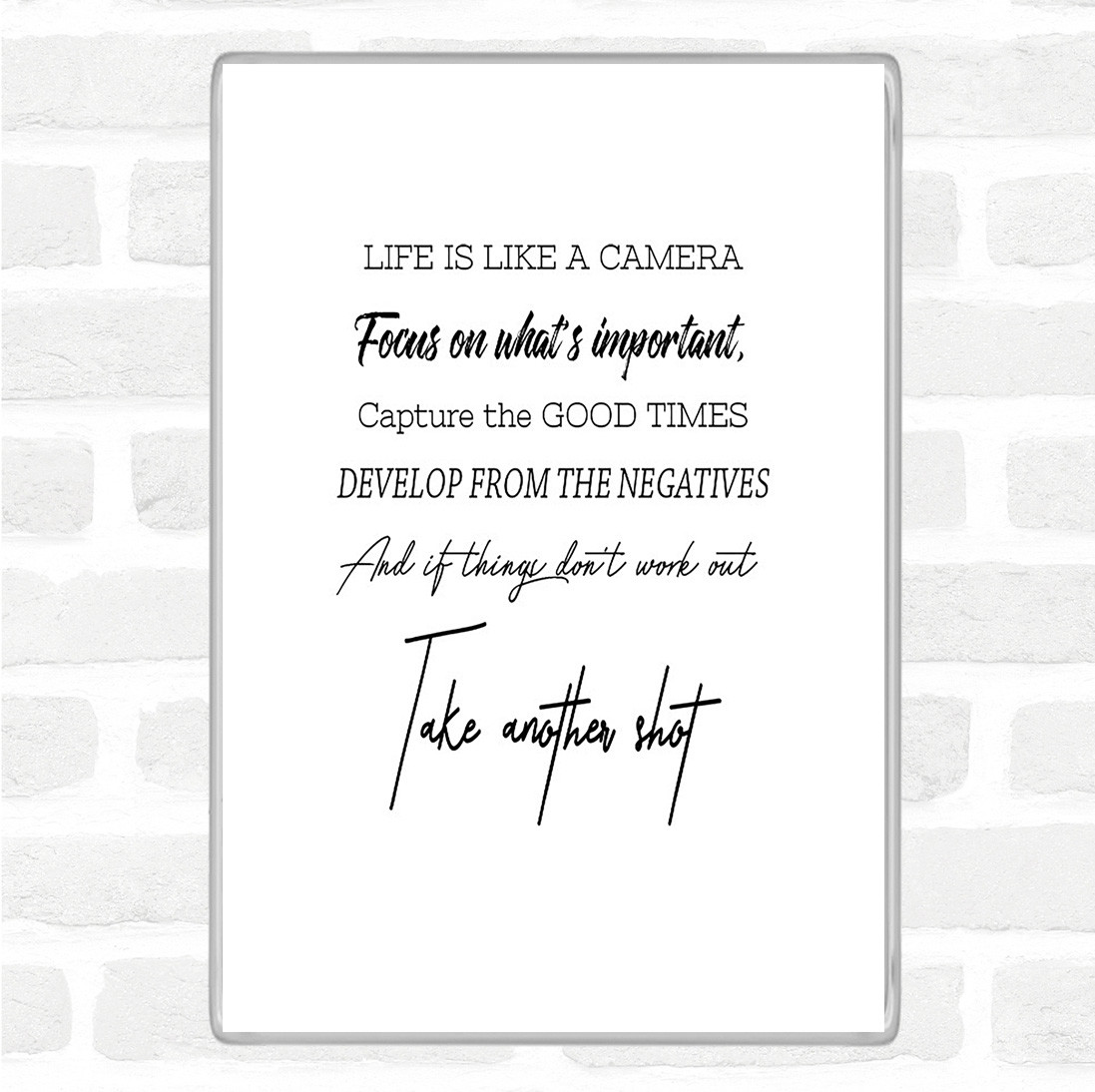 Develop From Negatives Quote Jumbo Fridge Magnet | eBay UK