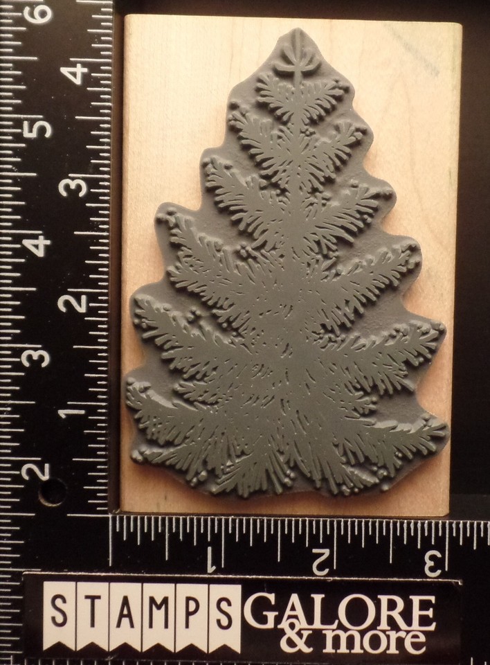 STAMPENDOUS RUBBER STAMPS P001 CHRISTMAS TREE EVERGREEN #242 | eBay