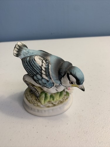 Lefton Blue Jay KW1637 Figurine Porcelain Bird Collectible | eBay