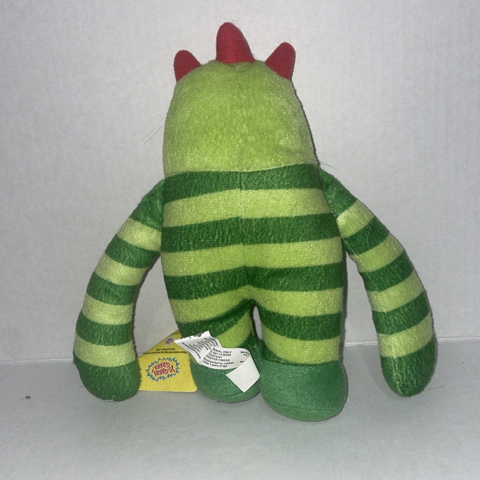 Yo Gabba Gabba 7" Plush Green Monster Brobee Stuffed Animal Toy 2010 ...