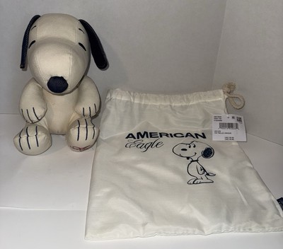 NWT AMERICAN EAGLE AE SNOOPY PLUSH W/ BAG PEANUTS LIMITED EDITION NEW ...