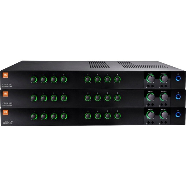 JBL CSMA280 Commercial Series Two-Channel 80W Powered Audio Mixer ...