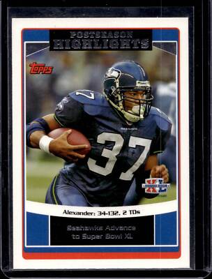 2006 Topps Shawn Alexander #309 - Seattle Seahawks Super Bowl XL | eBay