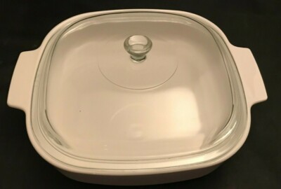 Vintage Corning Ware Microwave Browning Dish MW-A-10-B w/Lid | eBay