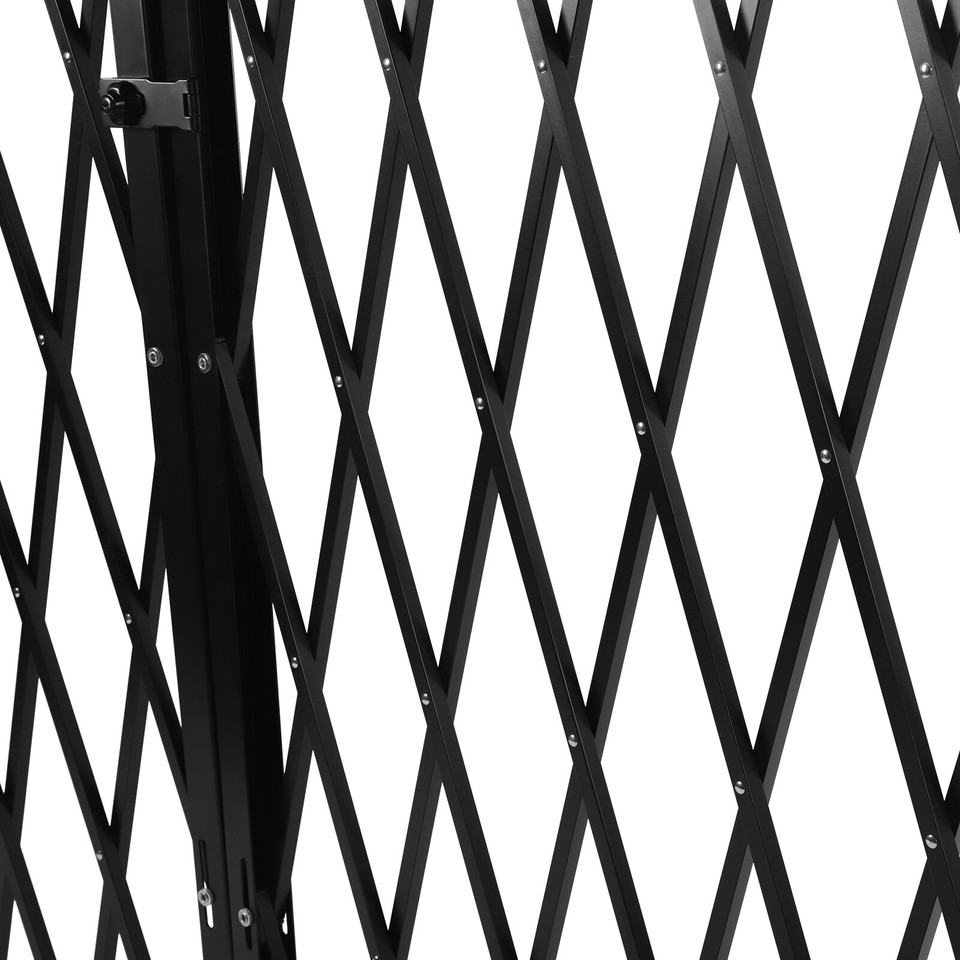 Double Folding Security Gate, 360° Rolling Door Gate 6-1/2'H x 12'W ...