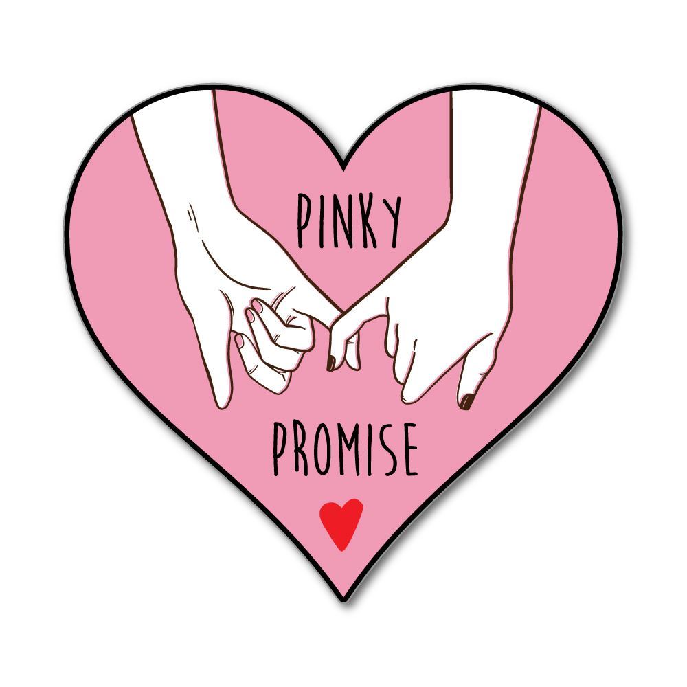 Pinky promise friendship love heart forever trust Car Sticker Decal | eBay