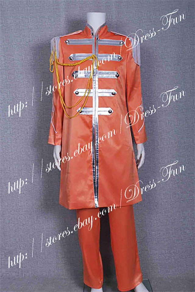 The Beatles George Harrison Sgt Pepper's Orange Cosplay Costume Suit | eBay