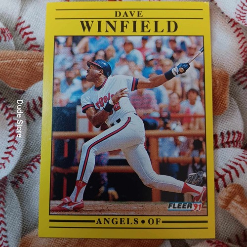 1991 Fleer - Dave Winfield #329 - Angels *ding* | eBay