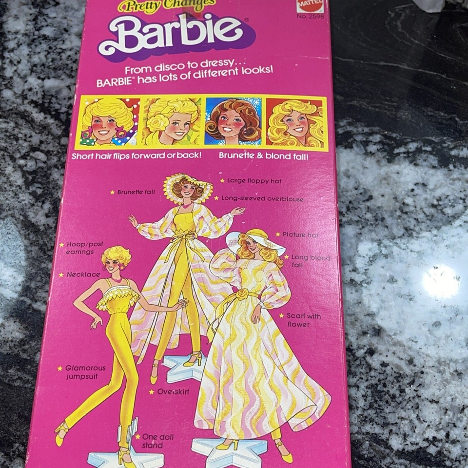 Rare Vintage Pretty Changes Barbie Doll Mattel 1978 New in Box Yellow ...
