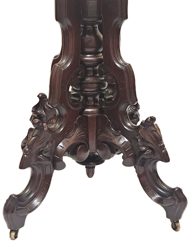 Center Parlor TABLE, Thomas Brooks NYC, Renaissance Victorian, Marble ...