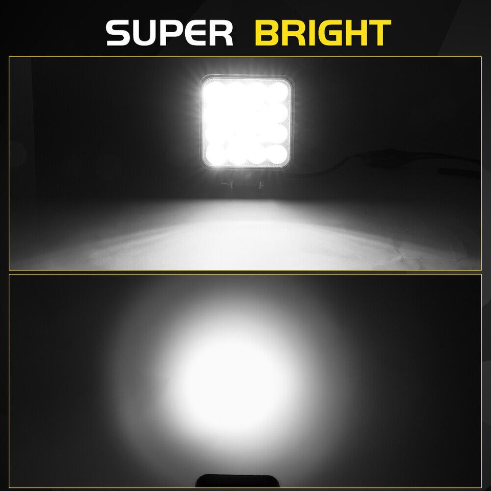 2pcs 3.3inch 80W LED Work Light Bar Spot Off Road Truck Reverse Pods ...