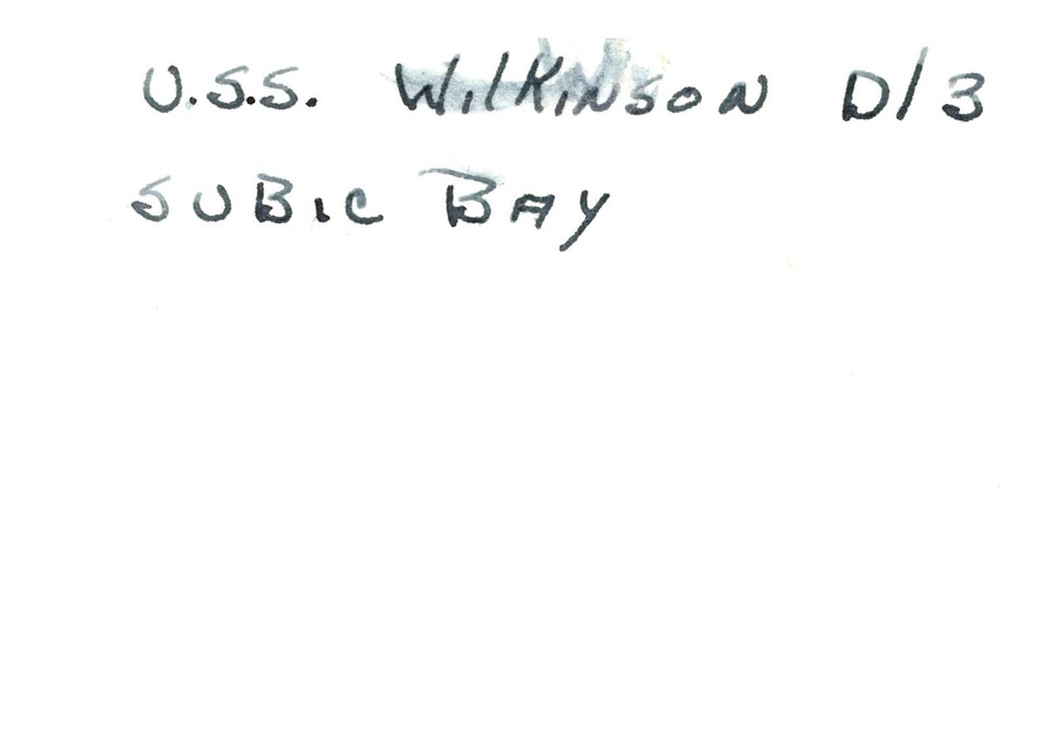 Vintage 1940's Photograph WW2 USS Wilkinson Navy Destroyer Subic Bay ...