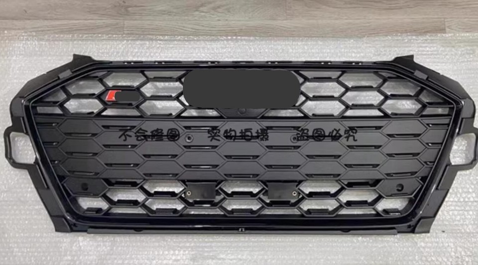 2020 2021 2022 2023 For Audi A4 S4 RS4 Front Honeycomb Mesh Black Grill ...