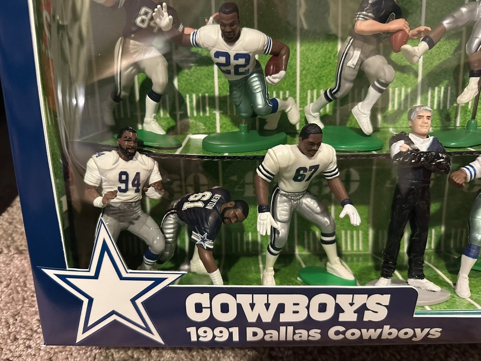SLU Custom Box Dallas Cowboys 1991 Super Bowl Champ 11 Figure Emmitt ...