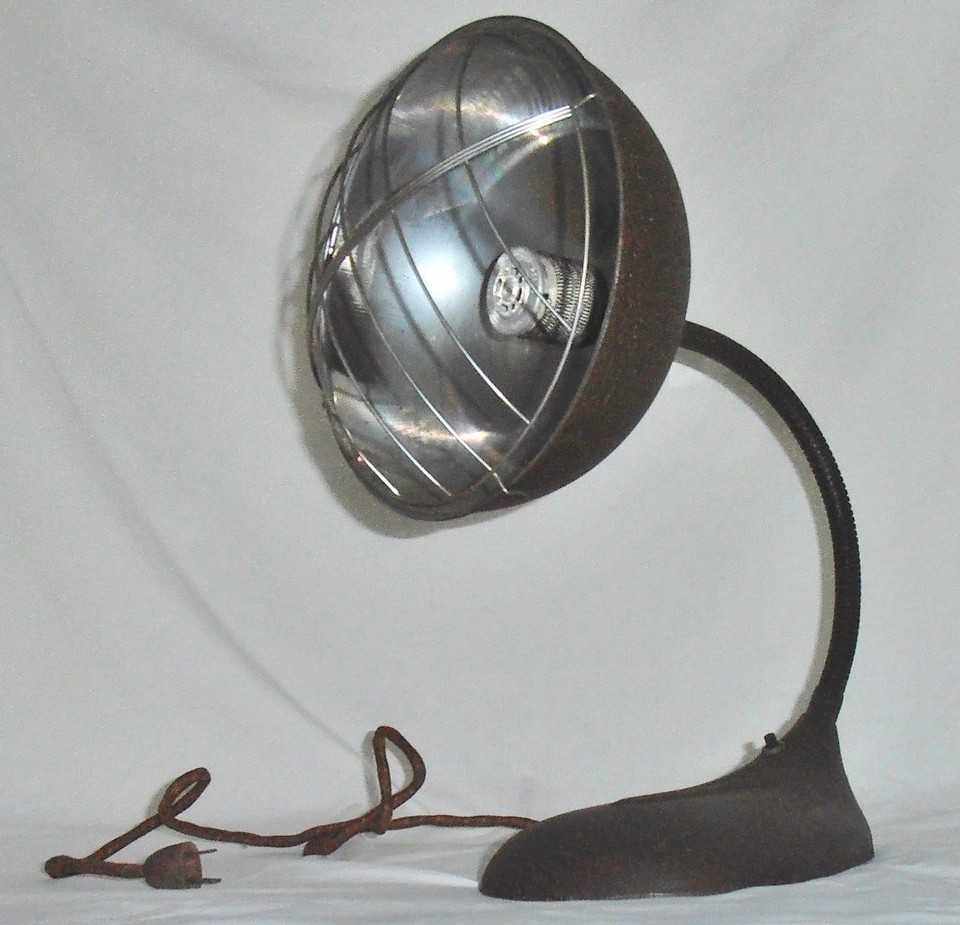 Heavy Metal..Knapp & Monarch Industrial look decor.. Goose neck lamp ...