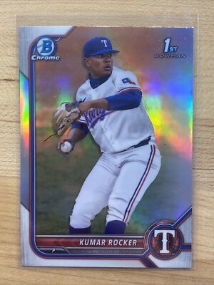 2022 Bowman Draft Chrome Kumar Rocker Refractor RC #BDC-164 Rangers | eBay