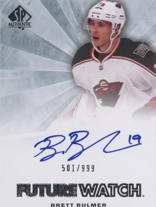 2011-12 SP Authentic - Autographed Future Watch Brett Bulmer #271 /999 ...