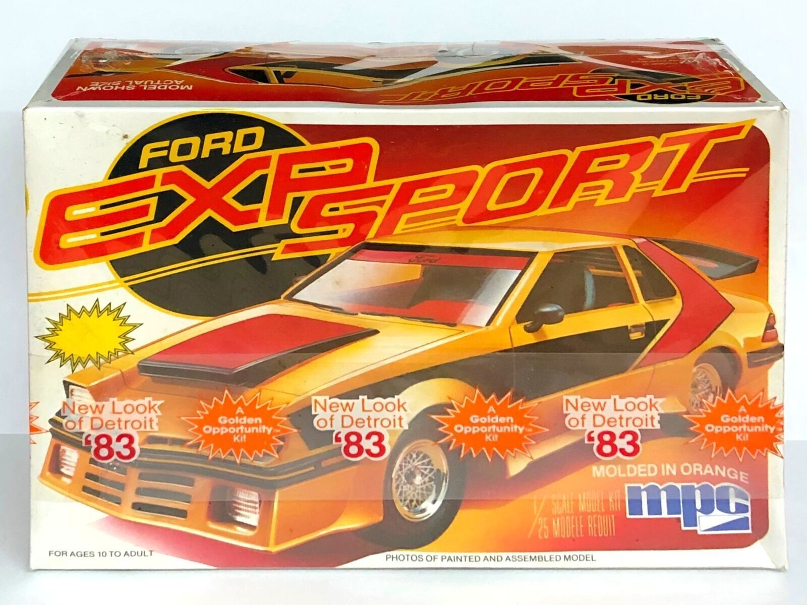 MPC 0835 1/25 Scale 1983 Ford EXP Sport Plastic Model Kit | eBay