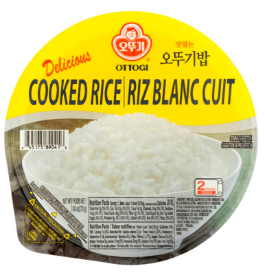 (6 Pack) OTTOGI Delicious Cooked Instant White Rice, 100% High-Quality ...