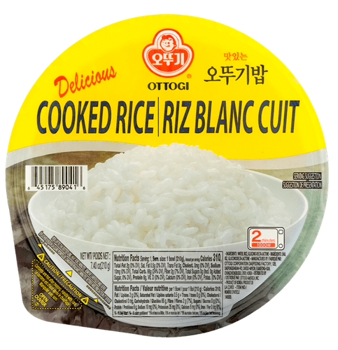 (6 Pack) OTTOGI Delicious Cooked Instant White Rice, 100% High-Quality ...