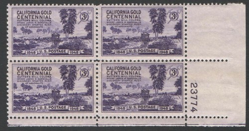 ROVALDI ONLY Block 3 CentStamps California GOLD Centennial 1848-19 | eBay