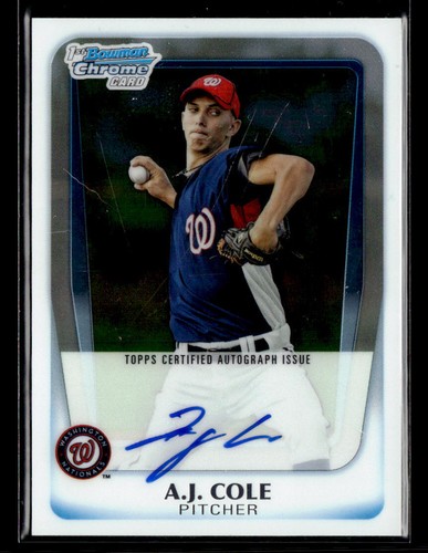 2011 Bowman Chrome Prospect Autographs #BCP160 A.J. Cole | eBay