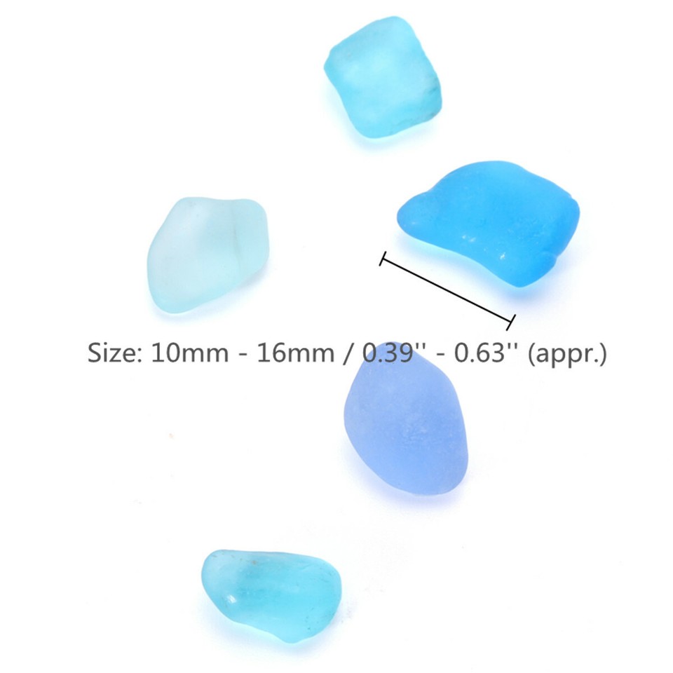 blue beach sea glass cobalt aqua 20 pieces mixed color lot bulk fish ...