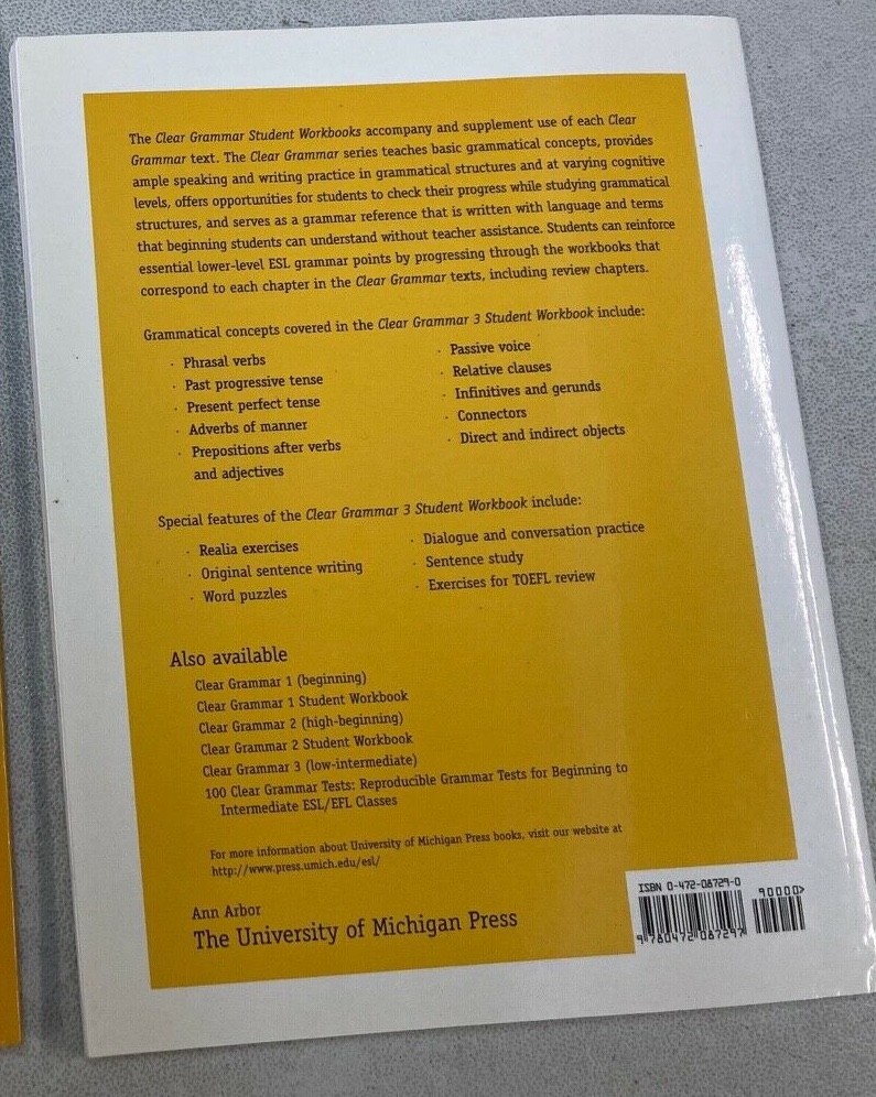 Clear Grammar Ser.: Clear Grammar 3 Student Workbook : More Activities ...