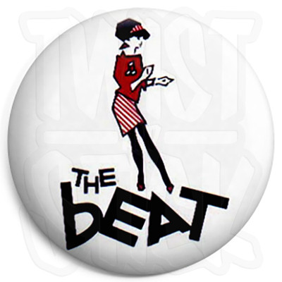 The Beat - Dancing Girl Logo - 25mm Ska Button Badge with Fridge Magnet ...