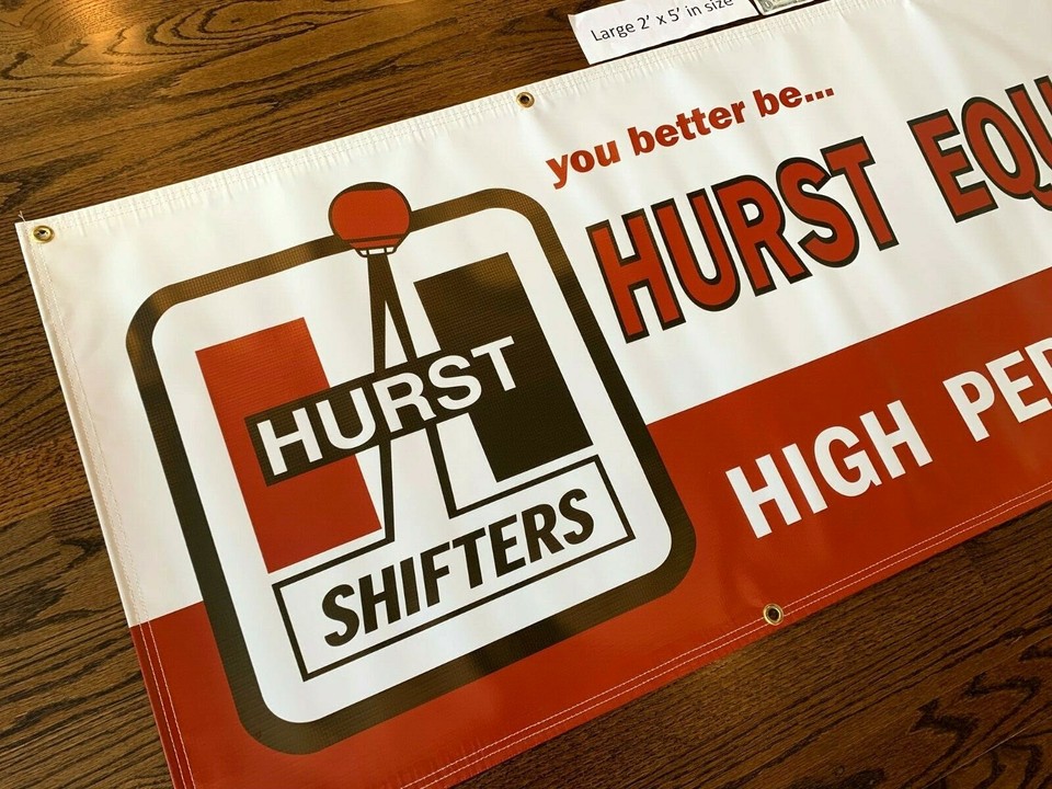 HURST SHIFTER Garage Banner Sign (Large 2'x5') | eBay