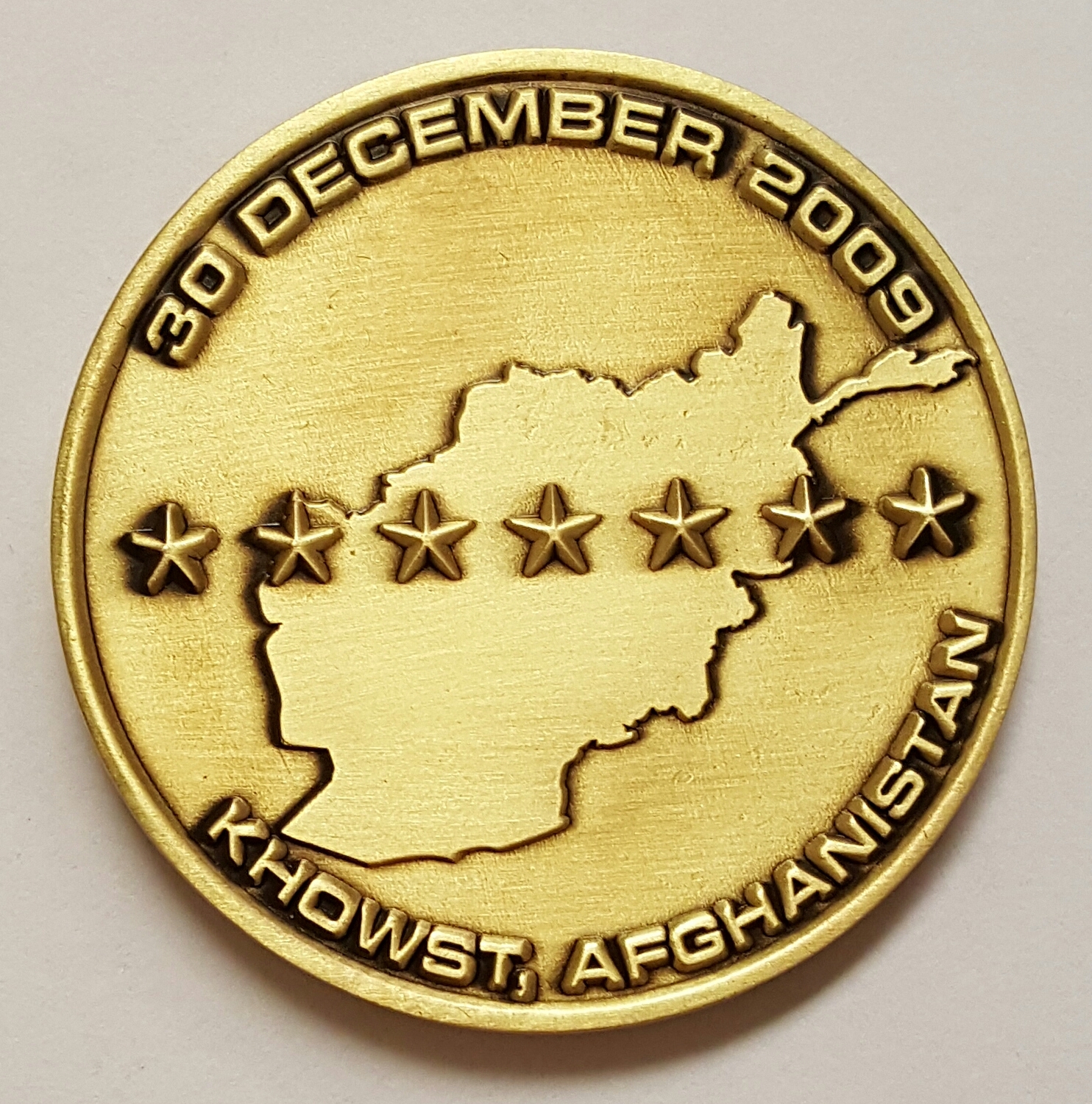 VHTF CIA NCS Khowst Afghanistan In Remembrance 7 ☆s FOB Chapman 30 Dec ...